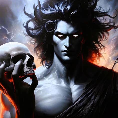 Increíble dios griego hades dios de los muertos y del inframundo Foto