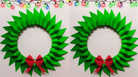 How To Make Paper Christmas Wreath Paper Christmas Wreath Christmas