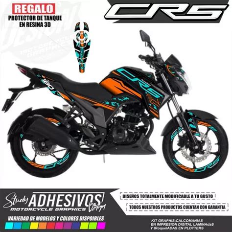 Calcomanias Akt Cr Personalizadas Kit De Stickers Cuotas Sin Inter S