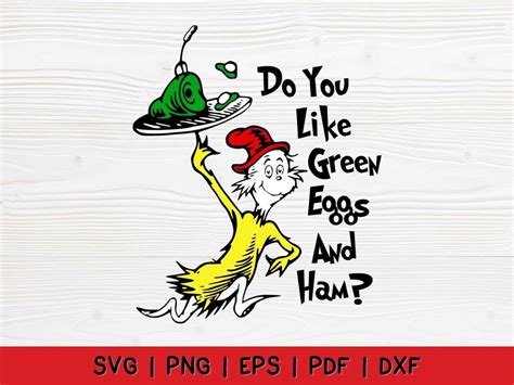 Green Eggs And Ham Svg Sam I Am Svg Dr Suess Svg Cricut Dr Etsy