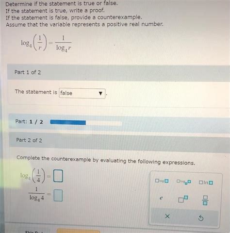 Solved Determine If The Statement Is True Or False If The Chegg