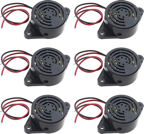 6x 3 24V 12V Active Electronic Buzzer Beep Alarm Continuous Sound Piezo