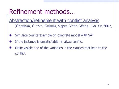 sat based abstraction refinement in model checking ppt download