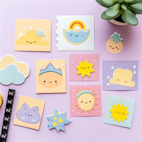 Premium Ai Image There Are Many Cards With Different Designs On Them