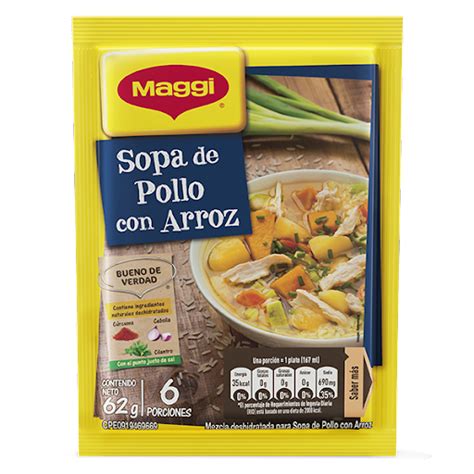 Sopa Maggi Pollo Con Arroz 65Gr