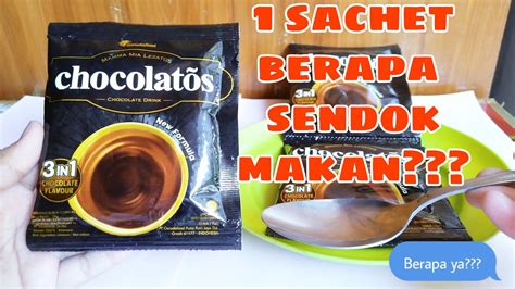1 SACHET CHOCOLATOS BERAPA SENDOK MAKAN TAKARAN SENDOK MAKAN YouTube