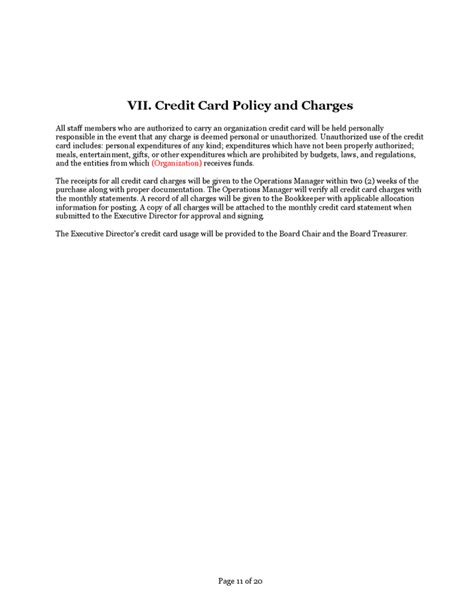 Accounting Policies And Procedures Sample Manual In Word And Pdf