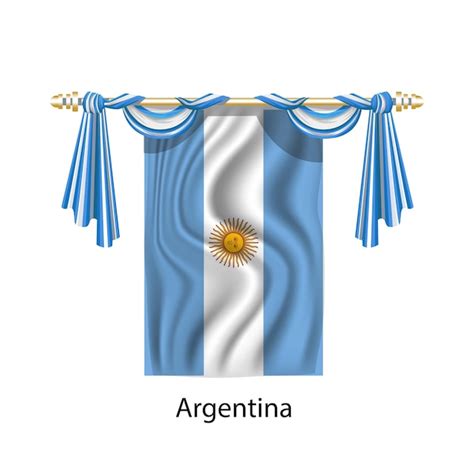 Ilustraci N De Vector De Bandera Argentina Vector Premium