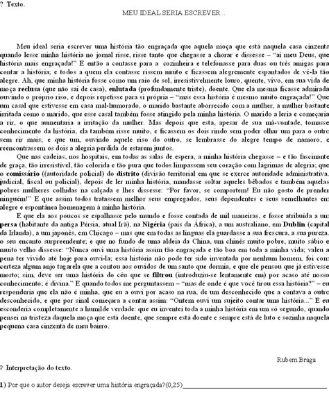 Compartilhando Vivências e Experiências Texto interpretação Meu