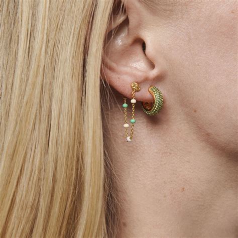 ENAMEL Lola Ørering E140 Spring Gold Jydepotten dk