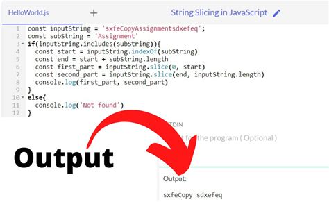 string slicing in javascript copyassignment