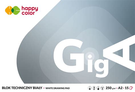 Happy Color Blok techniczny biały A2 15 arkuszy Happy Color