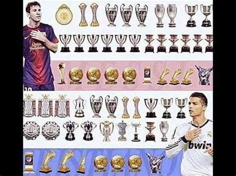 Messi Vs Cristiano Titulos Individuales Youtube