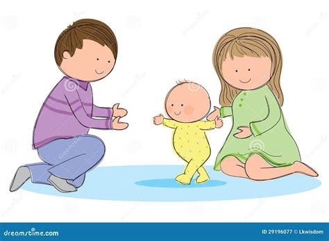 Baby Walking Stock Vector Illustration Of Step Baby 29196077
