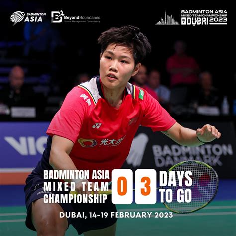 Badminton Asia On Twitter More Days To Go To The Badminton
