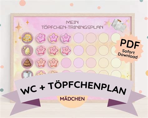 T Pfchen Planer Tafel Training Wochenplan Kleinkind M Dchen Pdf