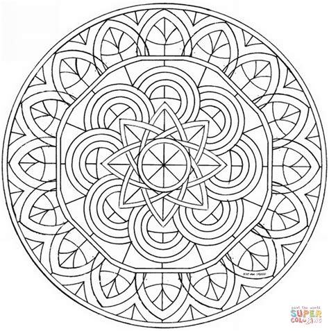 Coloriage Mandala Celtique Avec Une Fleur Coloriages Imprimer