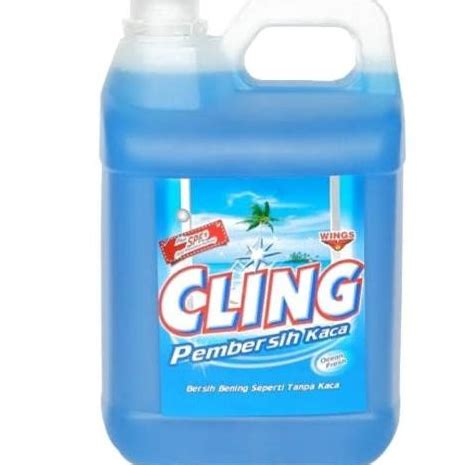 Jual CLING PEMBERSIH KACA GLASS CLEANER JERIGEN 4 LITER Shopee Indonesia