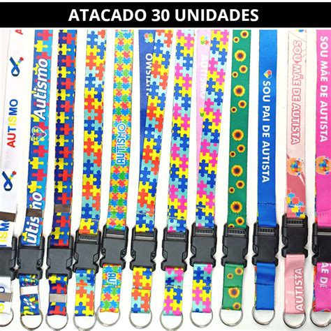Kit Atacado Cordão de Identificação Autismo Autista Shopee Brasil
