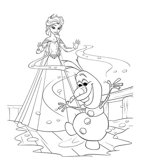 Descubrir más de 86 dibujos para colorear frozen olaf muy caliente