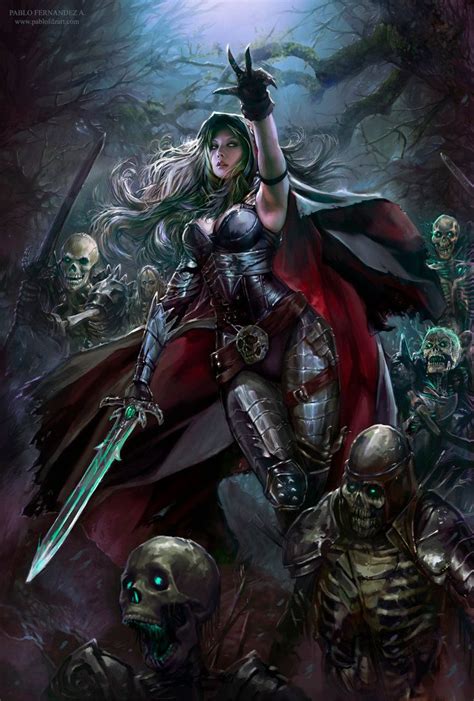 Necromancer By Pablofernandezartwrk Dark Fantasy Art Fantasy Female