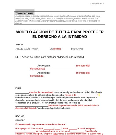 3 Ejemplos de acción de tutelas cortas Colombia TramitaloYa co