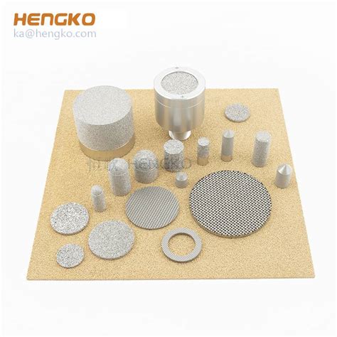 sintered porous metal filter material media porosity 0 2 μm 100