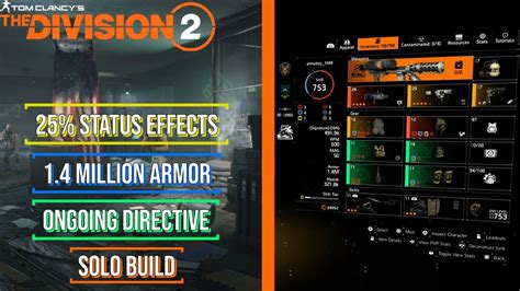 Tom Clancy S The Division Solo Ongoing Directive Pve Build Crazy