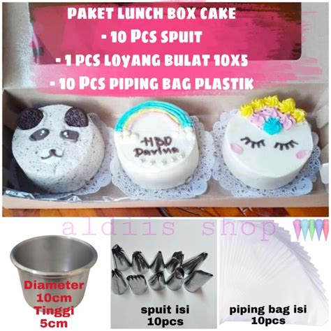 Jual Loyang Bulat Mini Lunch Box Cake Korea Shopee Indonesia