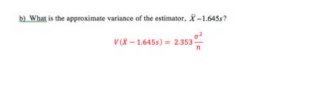 solved calculating the expected value and variance of an estimator of a normal quantile math