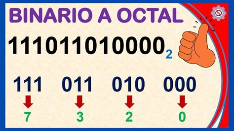 BINARIO a OCTAL Ejemplos Resueltos 1 Sistemas Numéricos YouTube