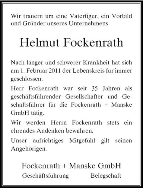 Alle Traueranzeigen für Wir trauern um eine Vaterfigur ein Vorbild und