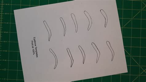 Diy Eyebrow Stencils With Printable Template Steps
