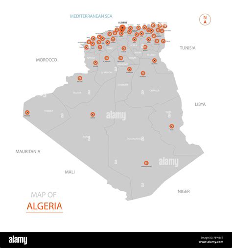 Arriba 92 imagen carte algérie villes fr thptnganamst edu vn