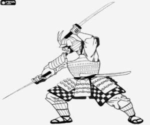 Kolorowanki Samuraj Samurai Malowanki