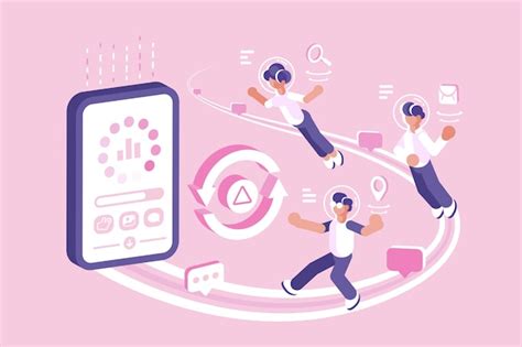 Ilustración de actualización y actualización del software del sistema