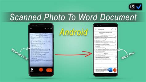 how to convert scanned photo document to word document in android phone youtube