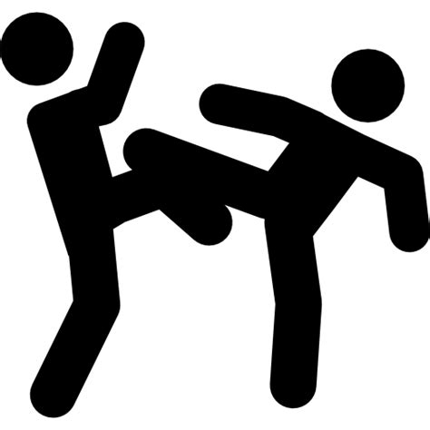 Lucha De Pareja De Artes Marciales Iconos Gratis De Deportes
