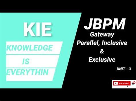 JBPM Gateways Parallel Gateway Inclusive Gateway Exclusive