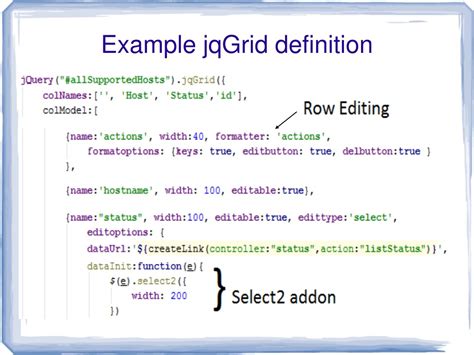 ppt using jqgrid powerpoint presentation free download id 348998