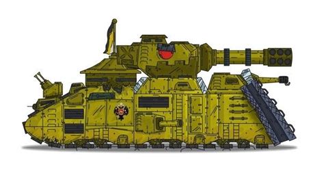 Yellow Tank With Red Eyes