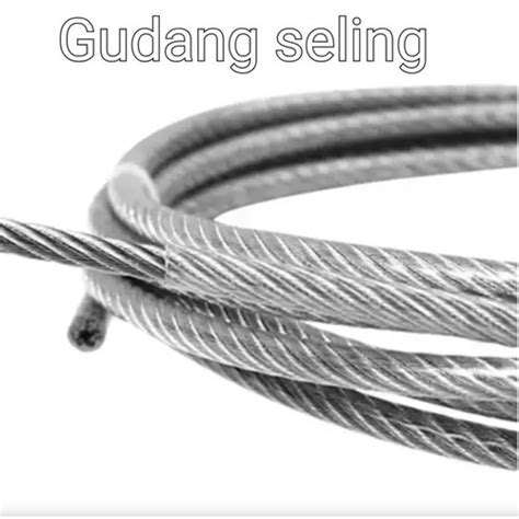Jual Kawat Sling Baja Lapis Pvc 3mm Kawat Seling Baja Lapis Pvc 3mm