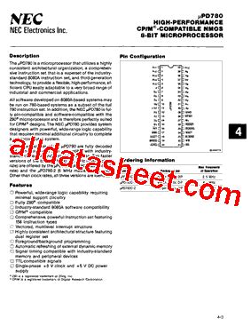 D780C Datasheet PDF NEC