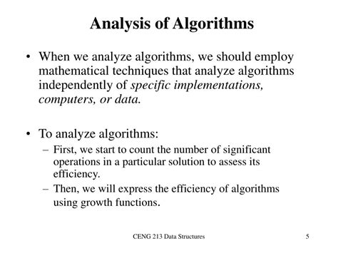 ppt algorithm analysis powerpoint presentation free download id 5465264