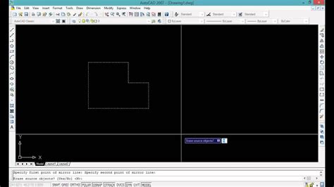 mirror command tutorial in autocad youtube