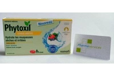 Pharmaservices Phytoxil gorge irritée goût fruits rouges boite de 16