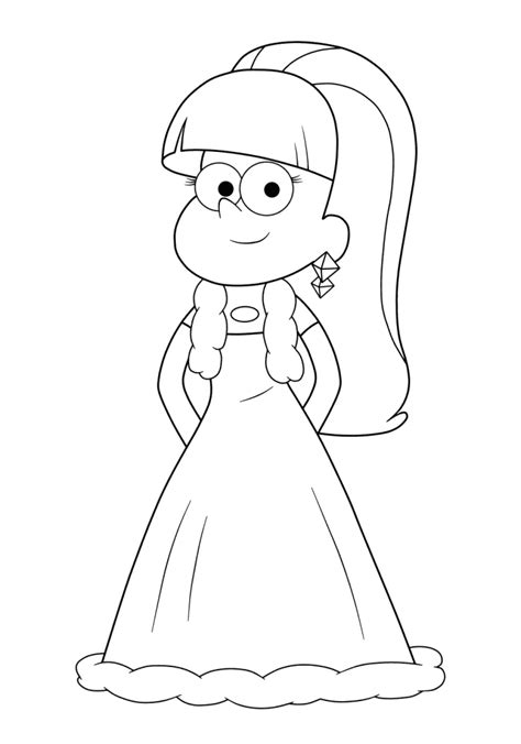 Gravity Falls Coloring Pages Pacifica Coloring Pages
