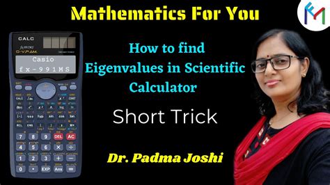 how to find eigenvalues in scientific calculator finding eigenvalues of 3x3 matrix casio