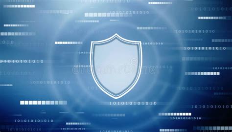 Protect And Security Concept Digital Shield On Abstract Technology
