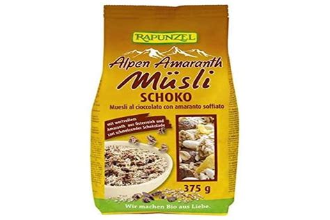 Rapunzel Alpen Amaranth Müsli Schoko 375 g Amazon de Lebensmittel